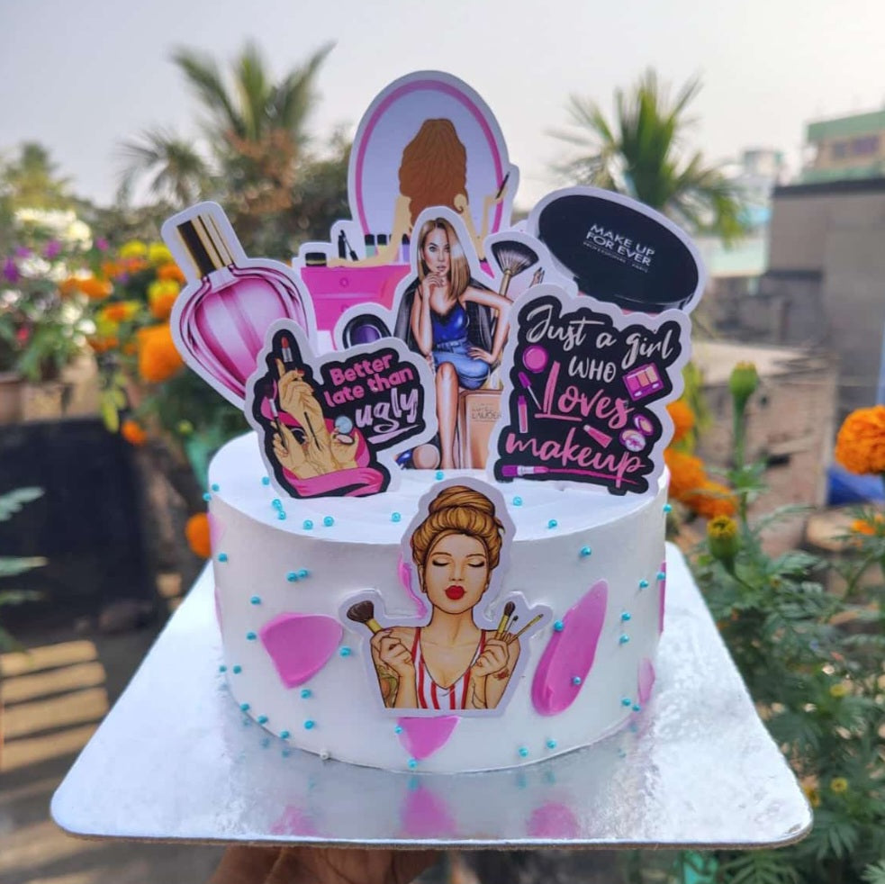 makeup cake decorations