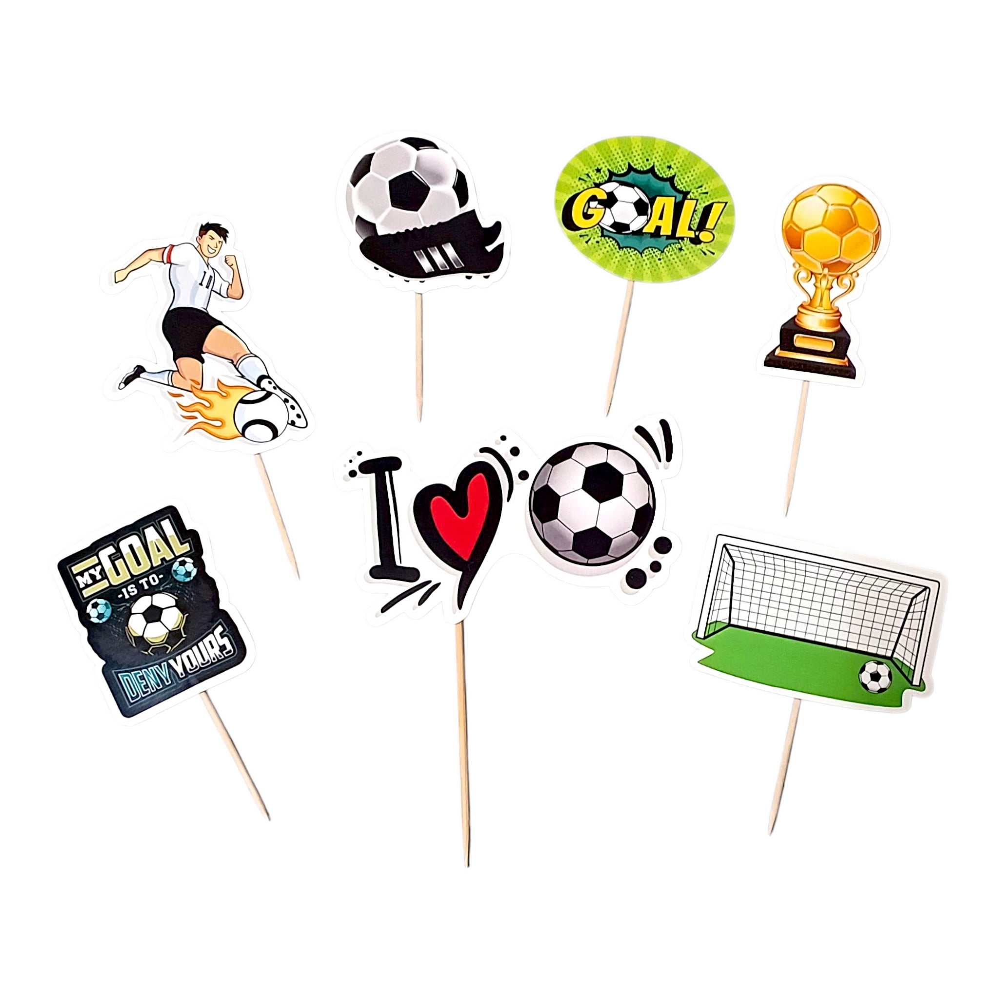A235 Football Cake Toppers | Paper Theme Toppers Set – Vinayak De Food Mart