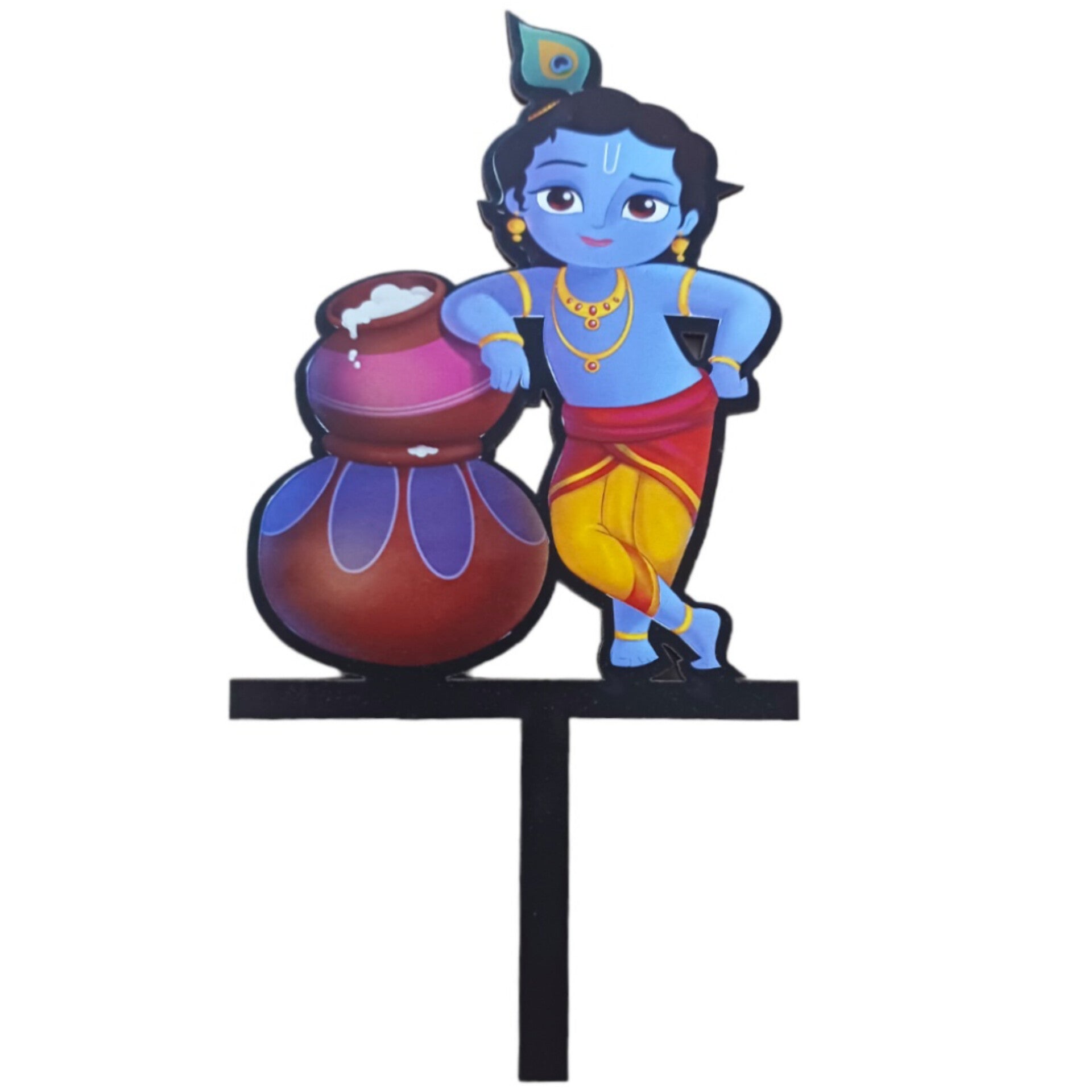 D78 Krishna Ji Happy Janamashtami Topper – Vinayak De Food Mart