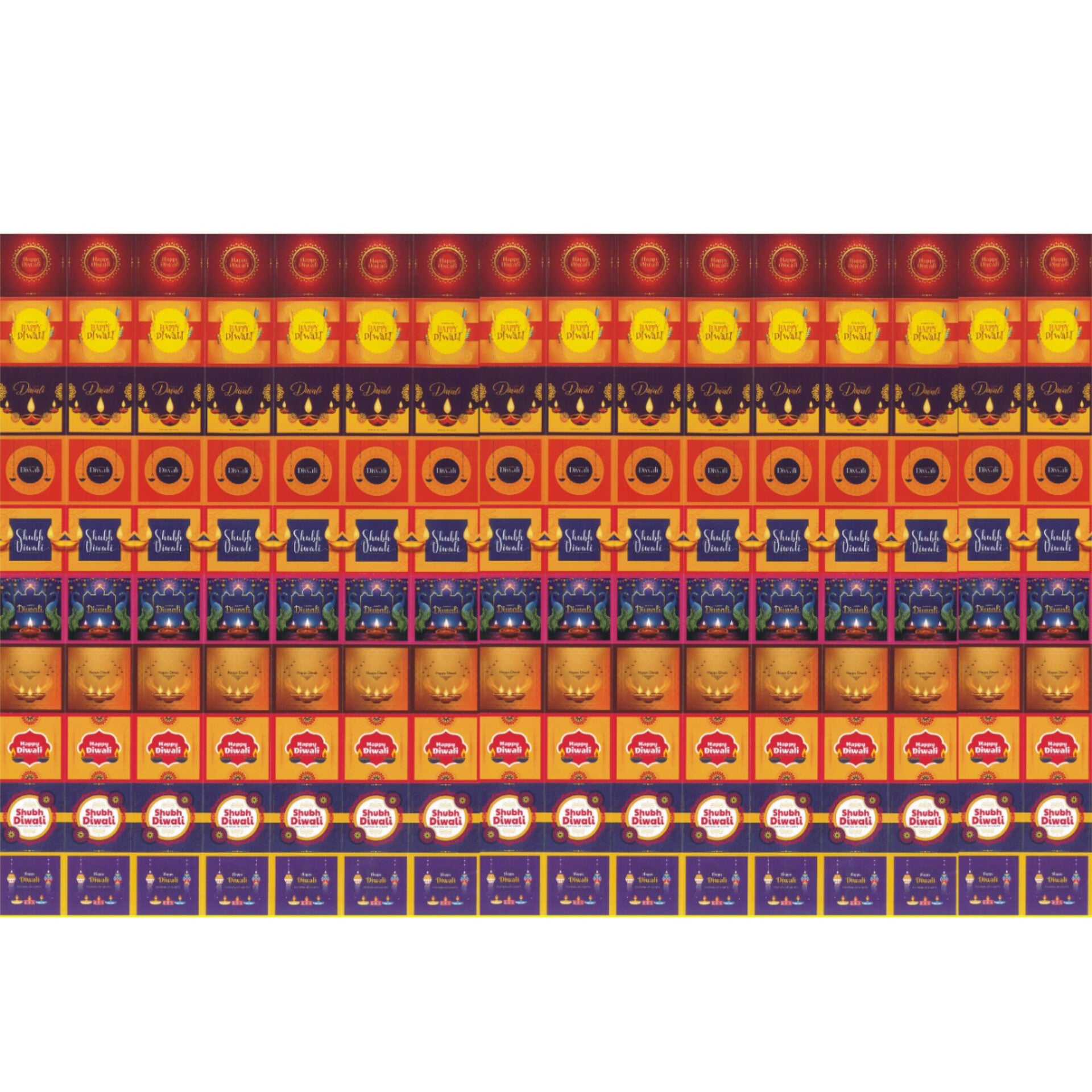 Happy Diwali Choco Square Stickers – Vinayak De Food Mart