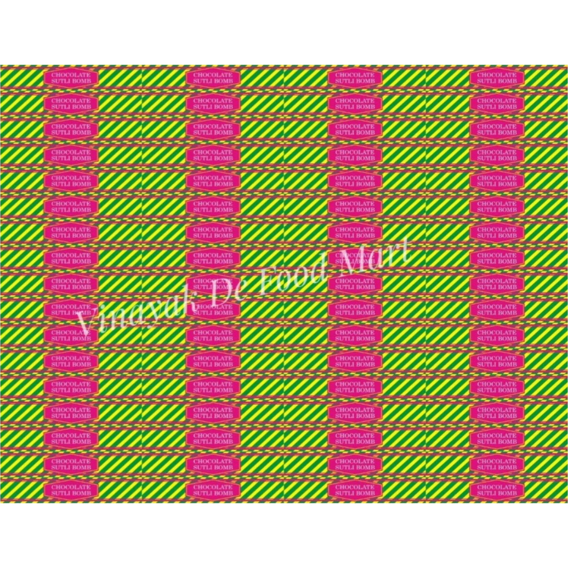 Sutli Bomb Diwali Cracker Chocolate Sticker Sheet – Vinayak De Food Mart