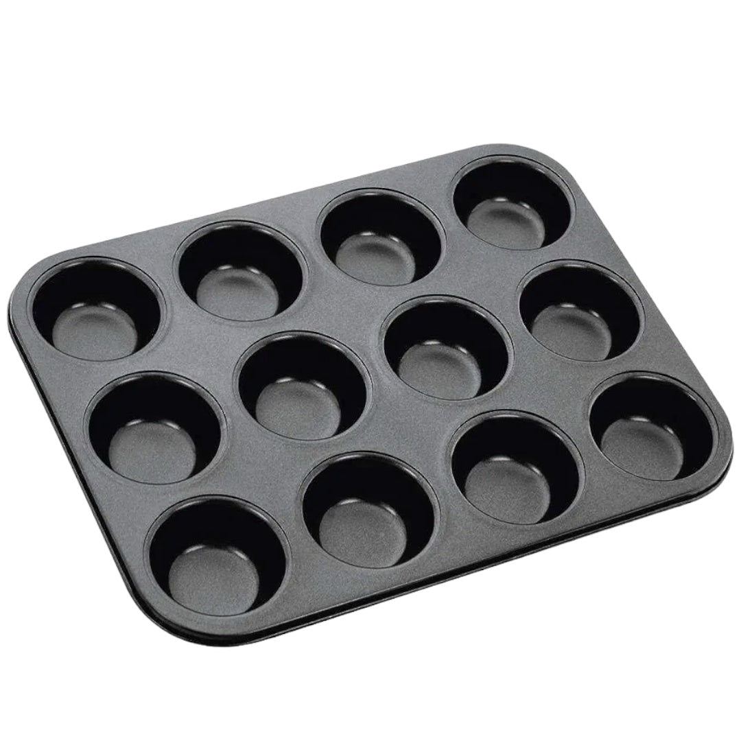 12 Cavity Round Muffin | Cupcake Tray – Vinayak De Food Mart
